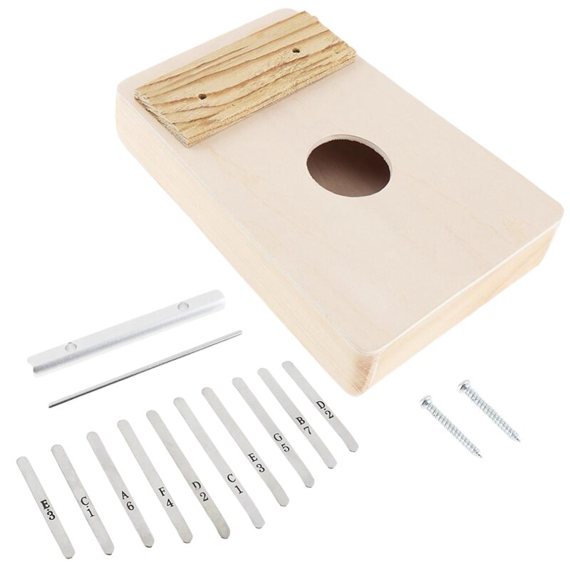 10 Key Kalimba Diy Kit Basswood Thumb Piano Mbira ... – Vicedeal