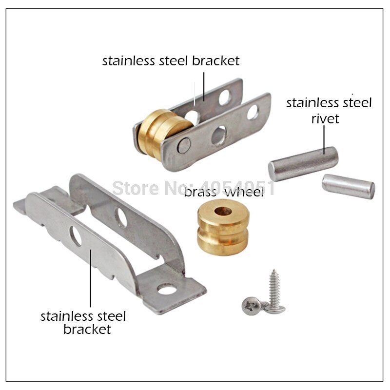 Balcony Sliding Plastic Steel Door Pulley Aluminum... – Grandado