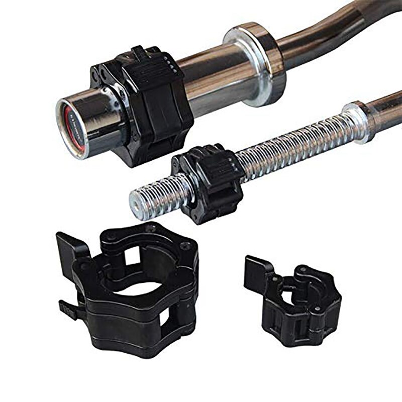 50mm Barbell Clamps Olympic Weight Bar Plate Locks... – Vicedeal