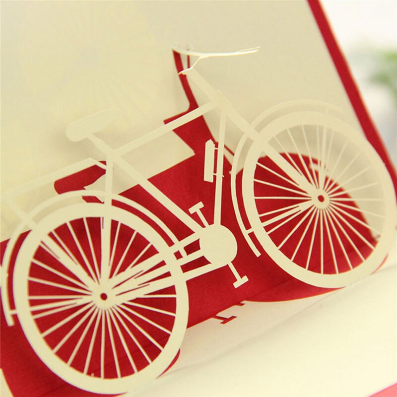 Bicycle Travel 3D Pop Up Card Happy Birthday Valen... – Grandado