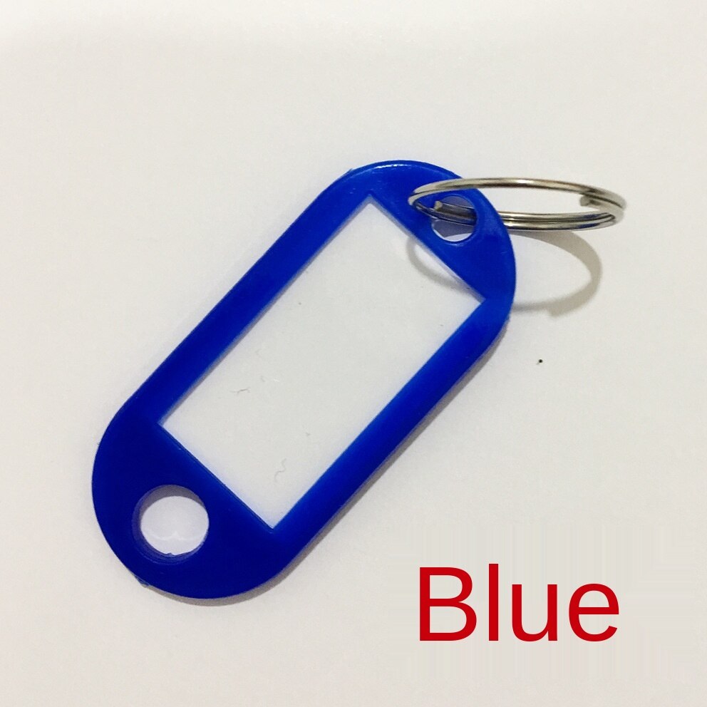 30 Pcs Plastic Custom Split Ring Id Key Tags Etike... – Grandado