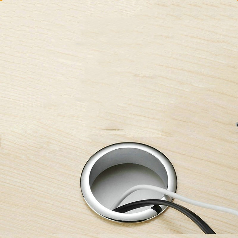 Zinc Alloy Round Plug Cover Table Cable Outlet Gro... – Grandado