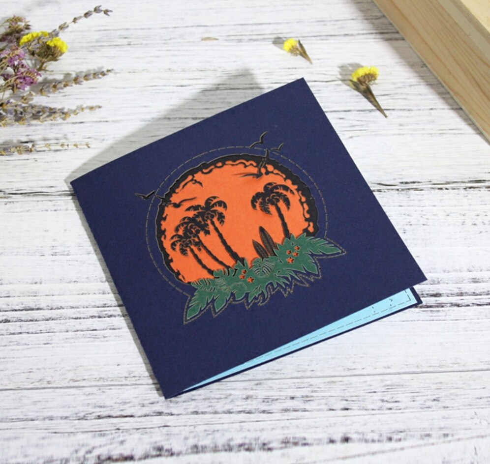 AIT Card Palm Beach of Sunshine State 3D Foldable ... – Grandado