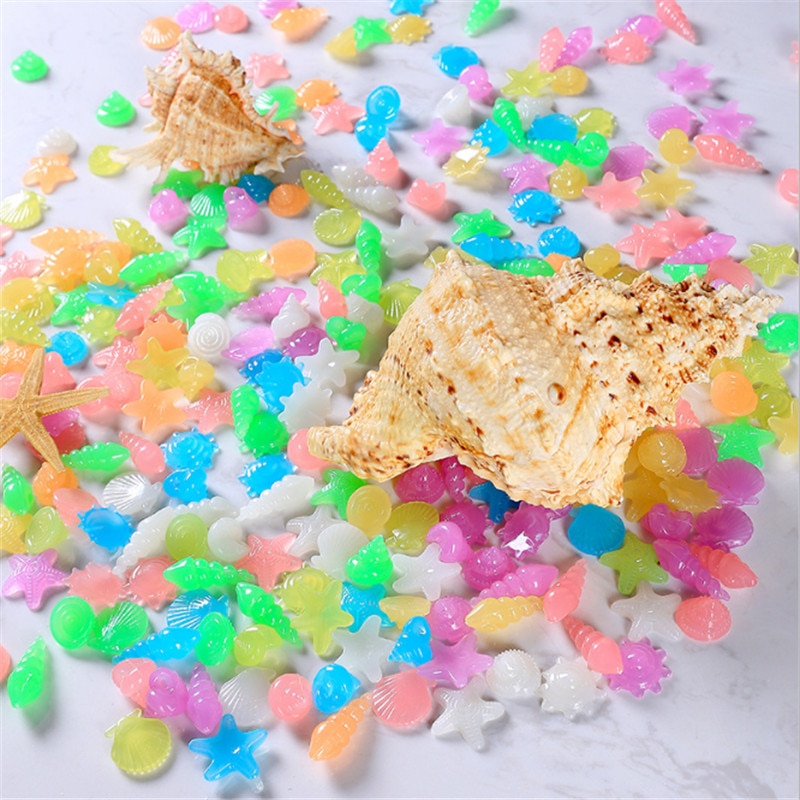 10/50pcs Luminous Glowing Stones Shell Shaped Star... – Grandado