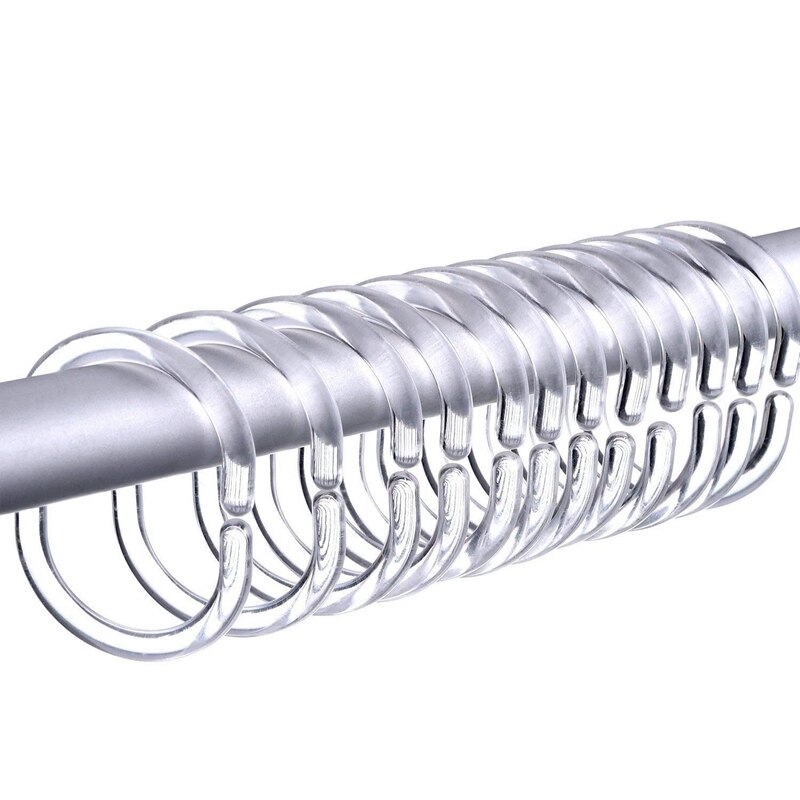 30 Pack Shower Curtain Rings Curtain C Rings Hook ... – Grandado