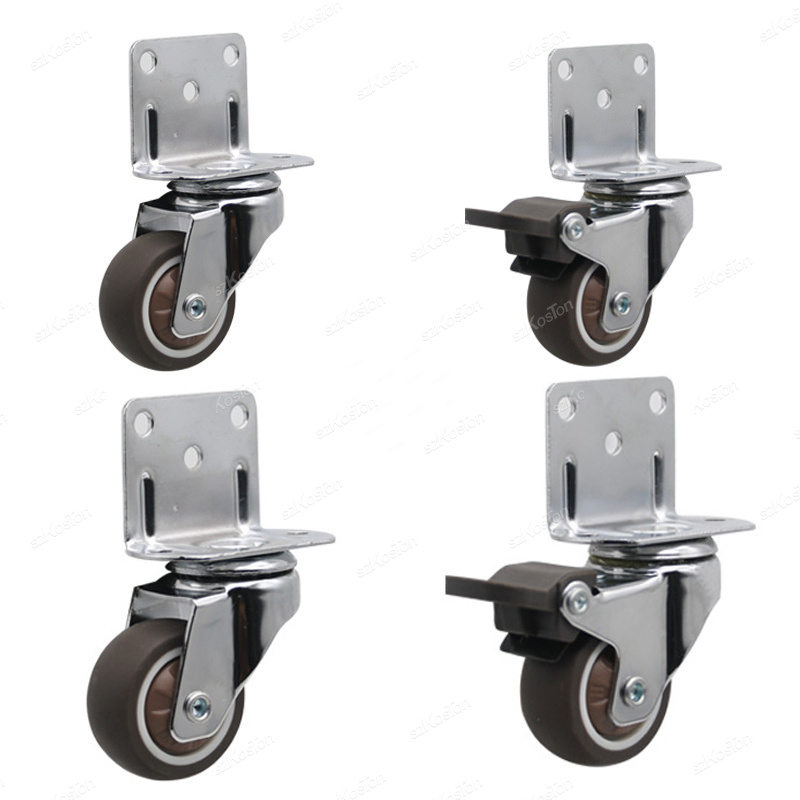 4Pcs Furniture Caster 1-2inch Soft Rubber Universa... – Vicedeal
