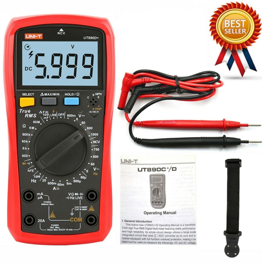 UNI-T UT890D + Digital Multimeter NCV und 6000-zäh... – Grandado