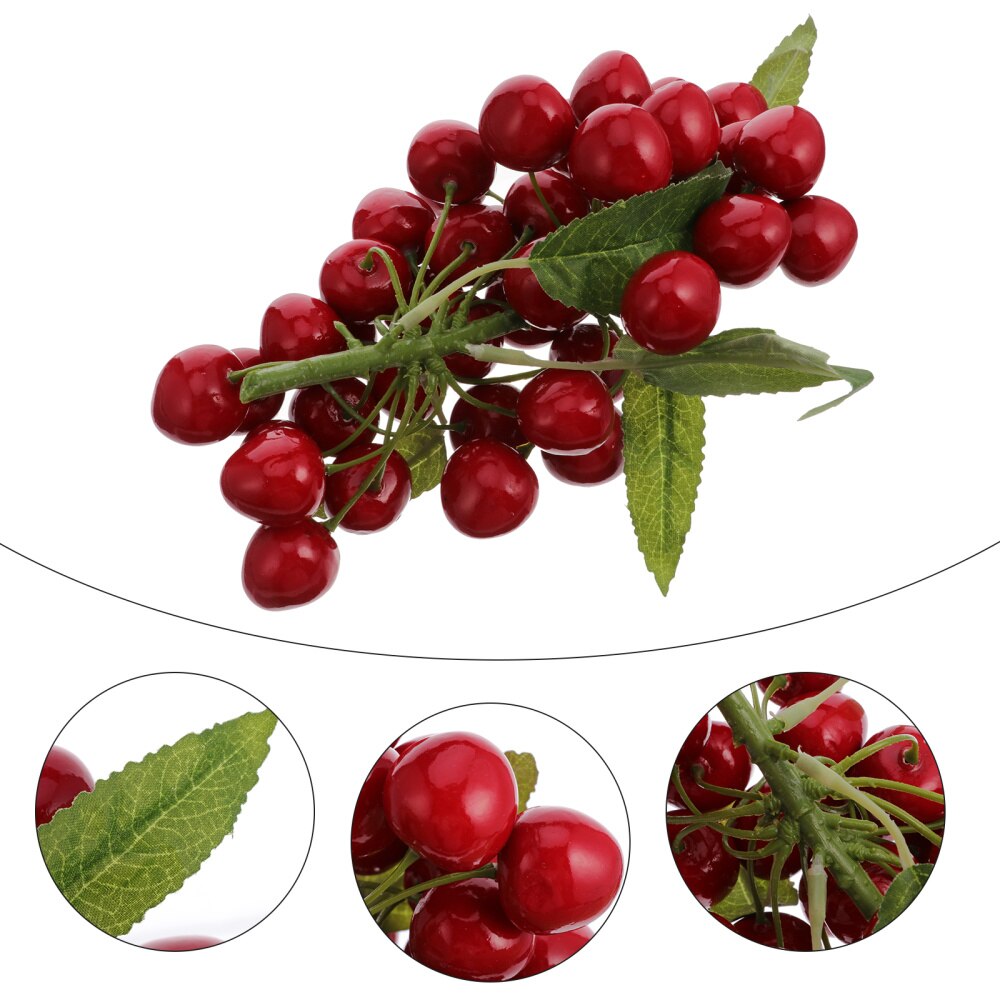1Pc Cherry Durable Attractive Lifelike Party Ornam... – Vicedeal