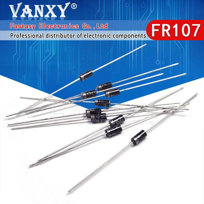 100PCS Gelijkrichter Diode FR107 1A 1000V DO-41 fr... – Grandado