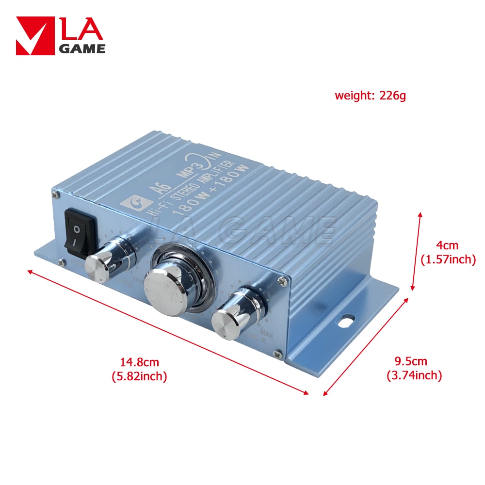 A180 Hi-Fi 2.1 Car Channels Bass Stereo Amplifier ... – Grandado