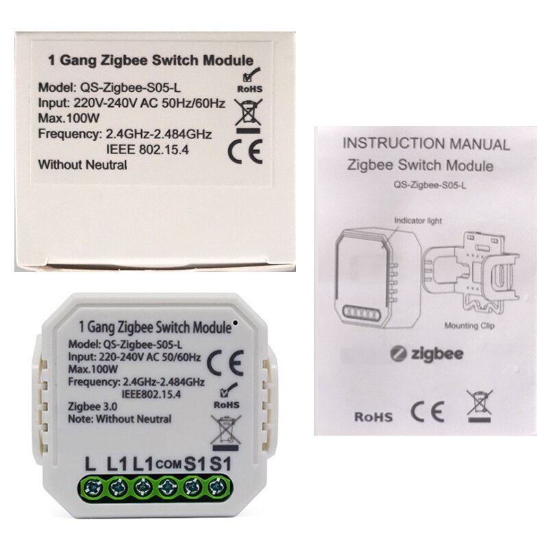 Tuya ZigBee 3.0 Smart Light Switch Relay Module 22... – Grandado
