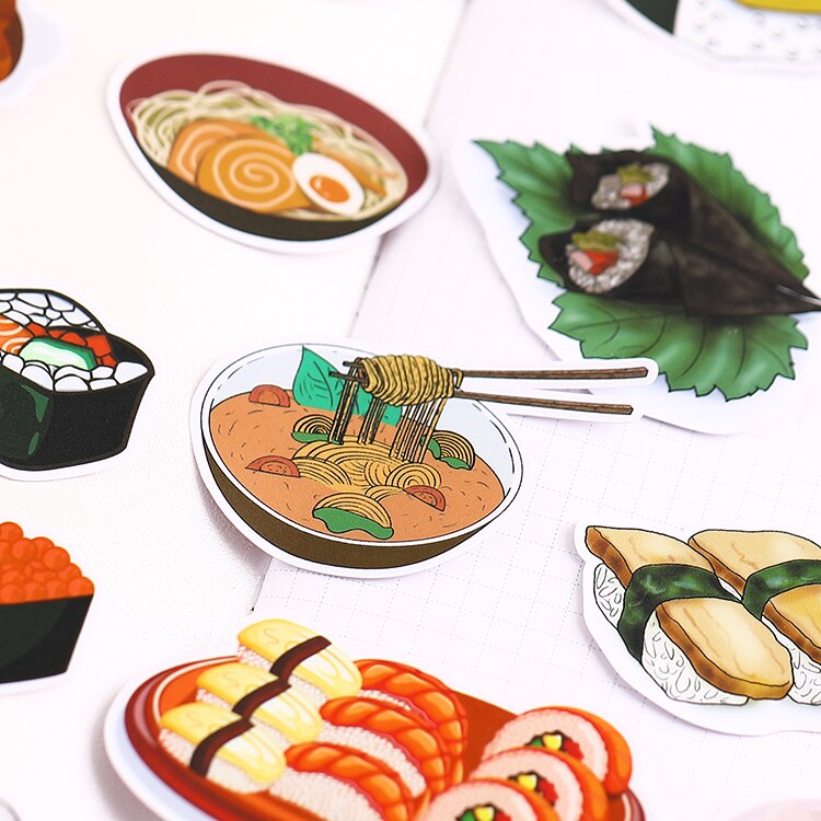 26PCS Sushi noodles stickers handsom Paper Lable S... – Grandado