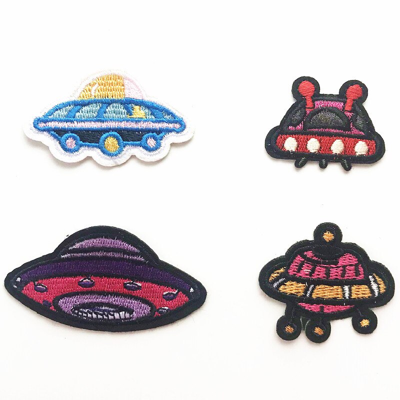 Rocket Flying saucer Space ship Patches Embroidere... – Grandado