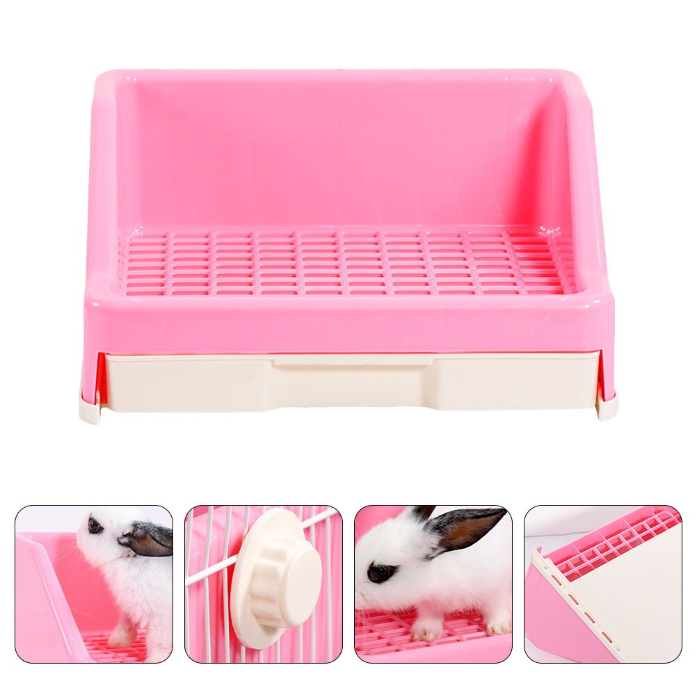 Anti-fall Bunny Potty Plastic Rabbit Litter Box Dr... – Vicedeal
