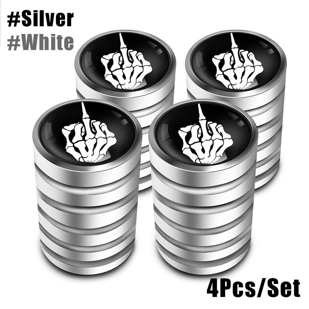 4 Stks/set Chrome Band Ventieldopjes Met O Rubbere... – Grandado