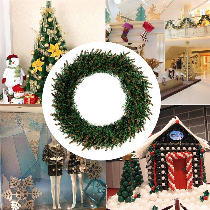Green Hanging Christmas Wreath 1PC 30/40/50cm DIY ... – Vicedeal