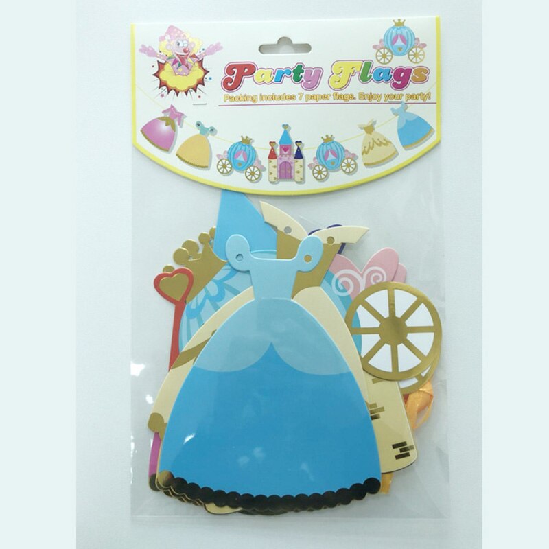 7PcsPrincess Castle Garlands Candy Bar Bunting Hap... – Grandado