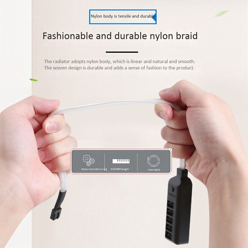 HXHF One for Five Fan HUB 4-Pin PWM HUB Desktop Co... – Vicedeal