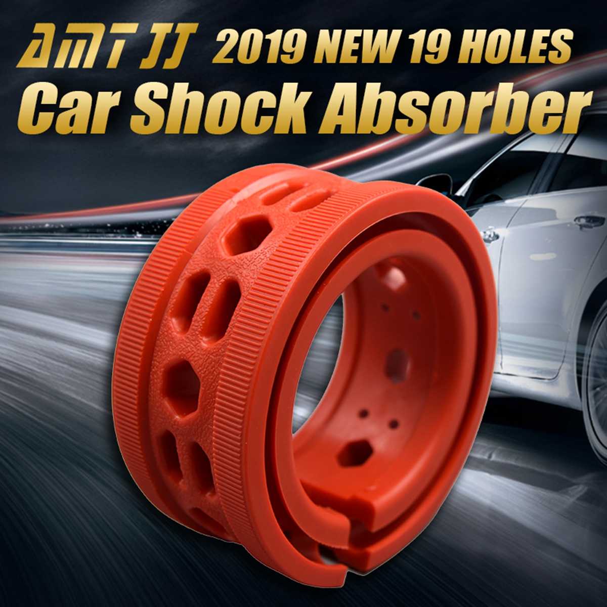 2pcs Red Color Car Shock Absorber Spring Bumper Po... – Grandado