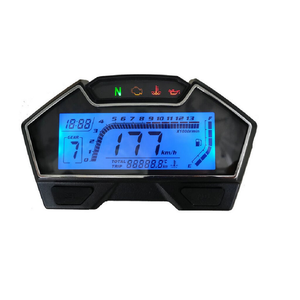 LCD Motorcycle Speedometer Odometer -Speed Fuel Ga... – Grandado