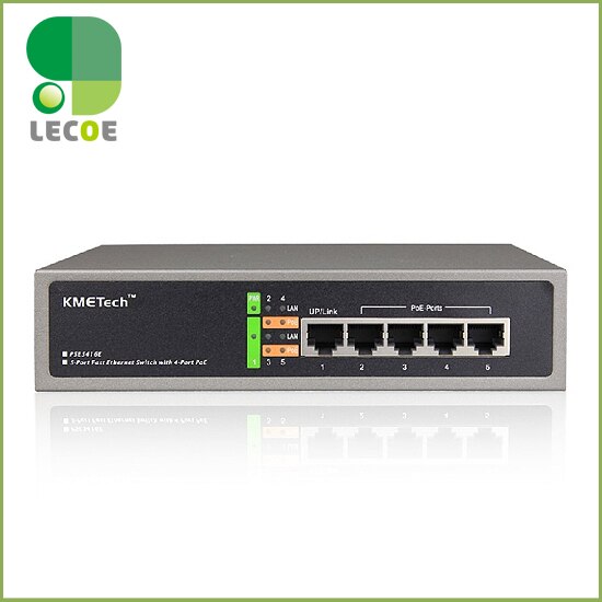 5 Port IEEE802.3af 10/100Mbps POE Switch Power Ove... – Grandado