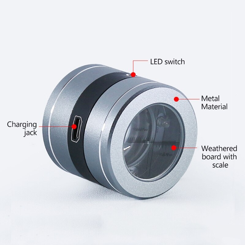 10X Full Metal Magnifying Glass USB Charging Lens ... – Vicedeal