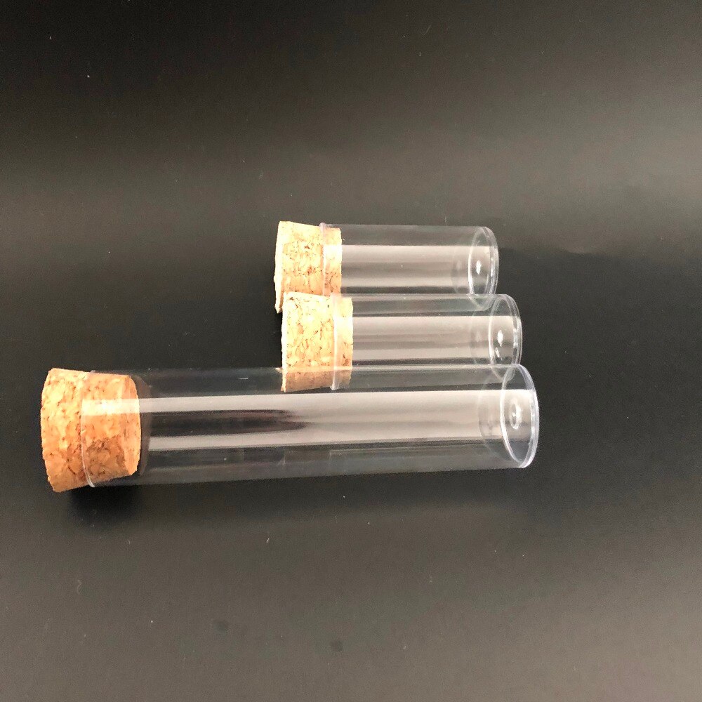 100pcs clear 24*45mm Transparant plastic reageerbu... – Grandado