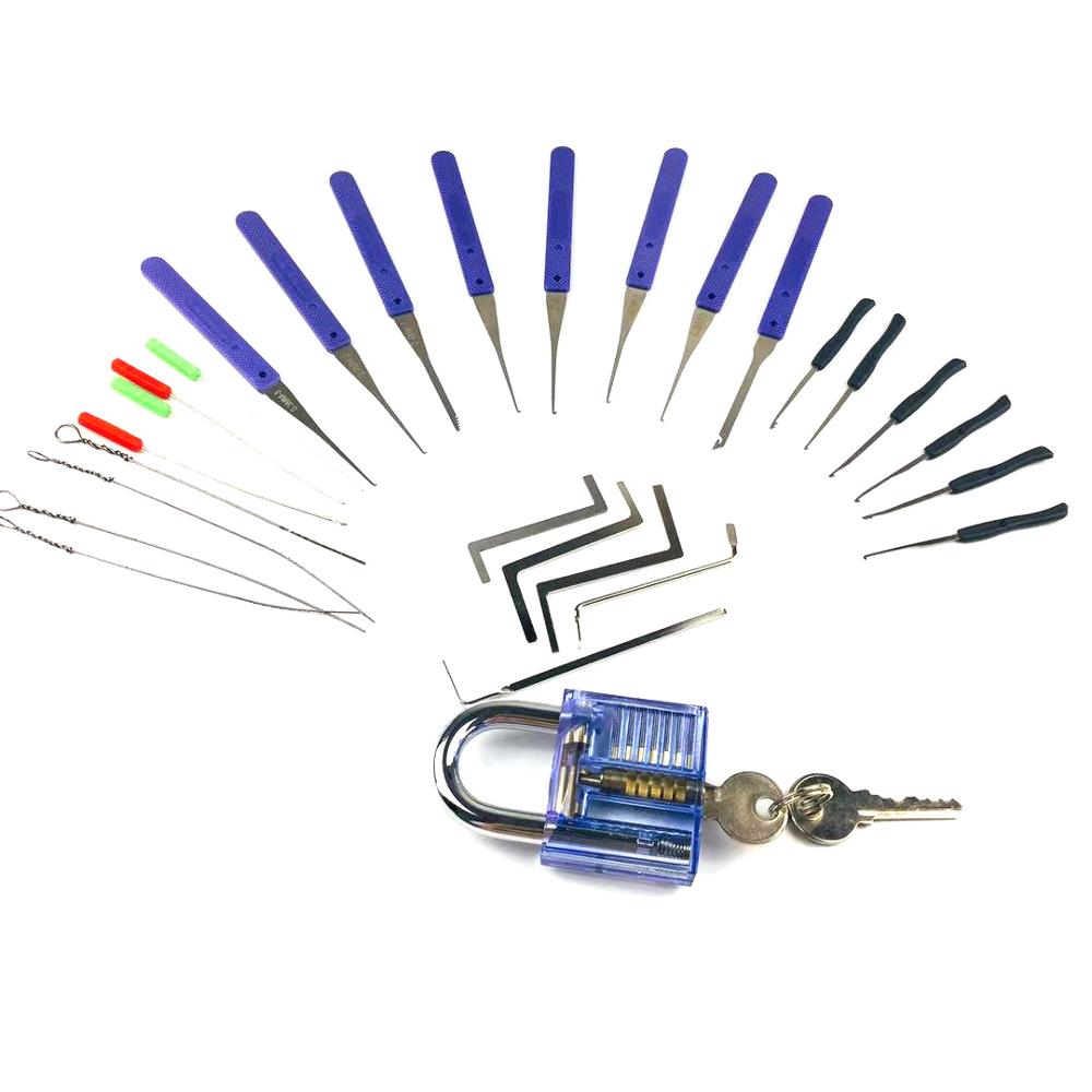 ! 2PCS Transparent Lock with 14pcs Broken Key Extr... – Vicedeal