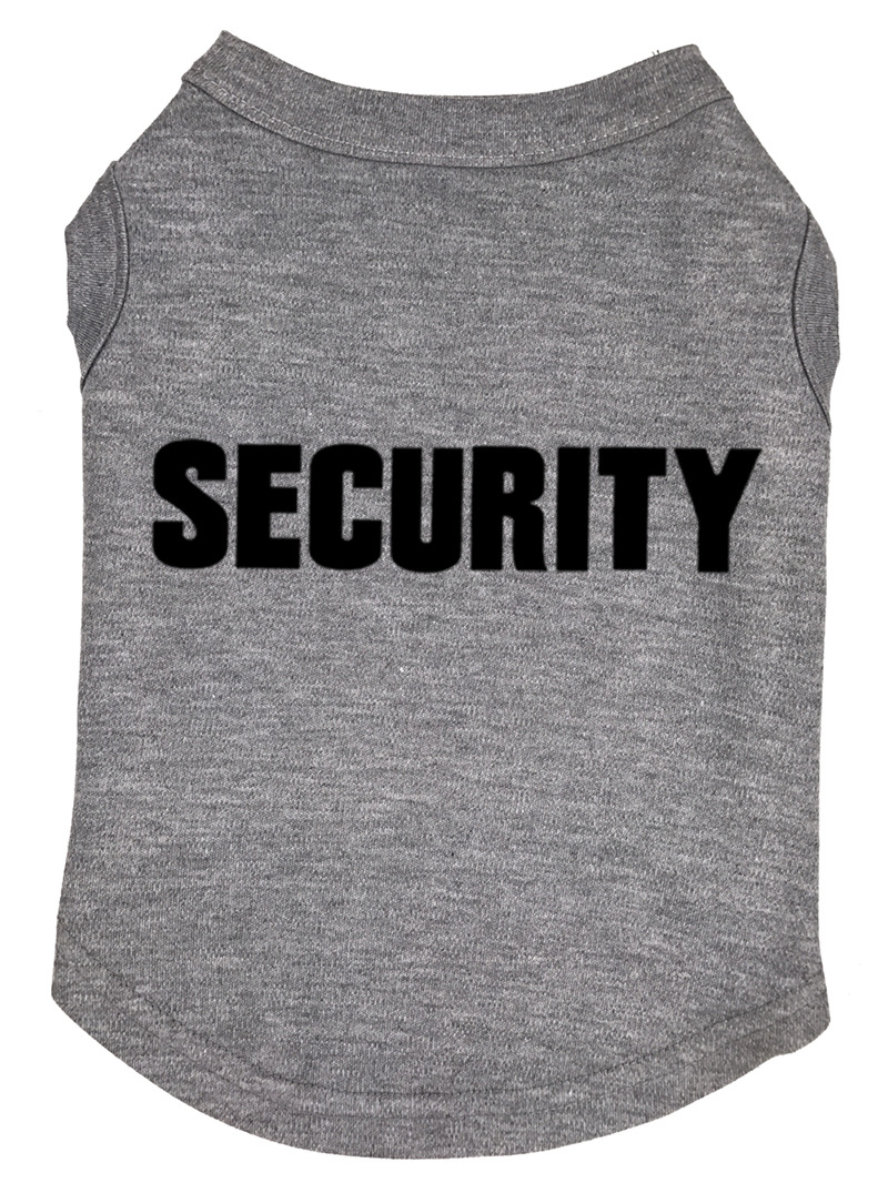Security Dog Shirts Soft Cotton Puppy Tshirt Light... – Grandado