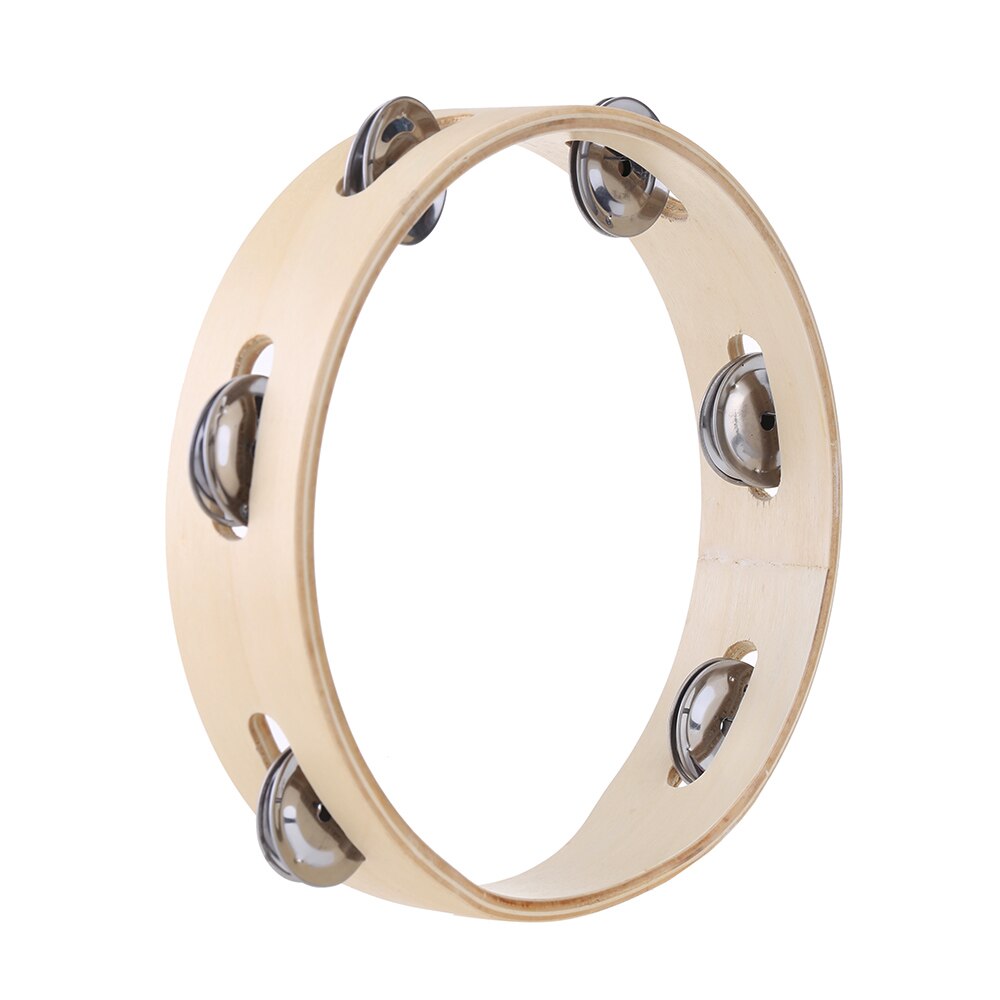 8"/ 10" Wooden Radiant Tambourine Handbe... – Grandado