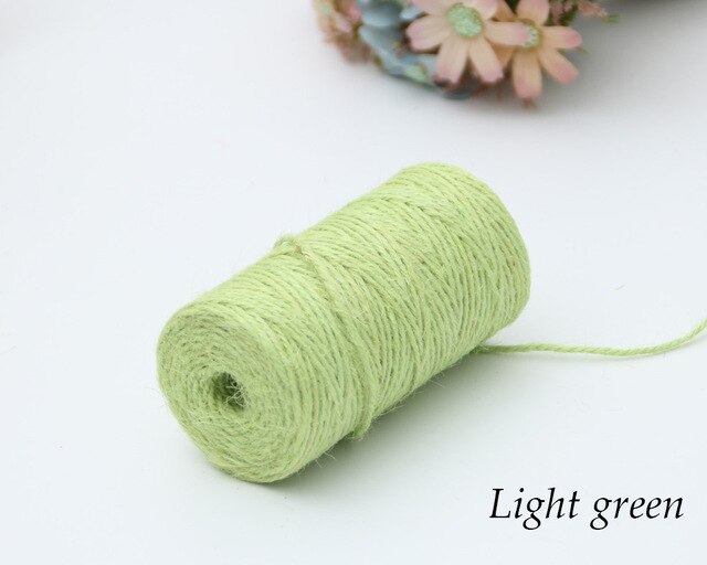 100M/Roll Colorful Jute Twine Natural Burlap Hessi... – Grandado