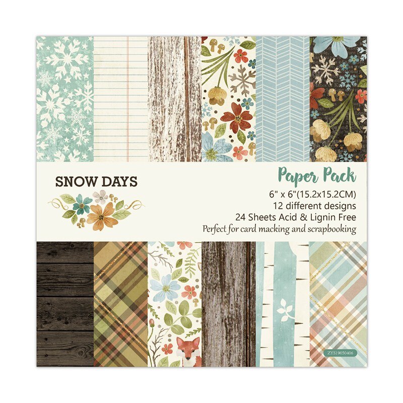 24Pcs/Lot Floor Retro Material Papers DIY Scrapboo... – Grandado