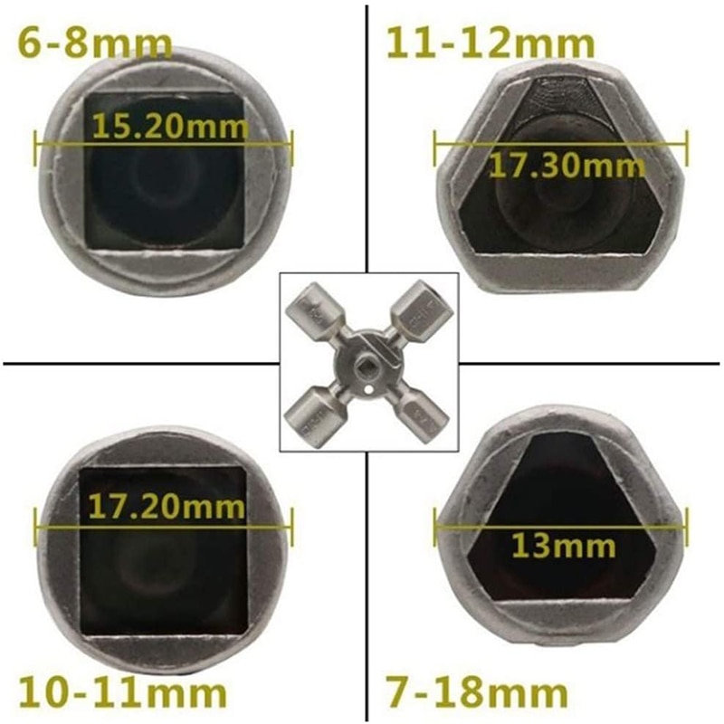 2Pcs 10 in 1 Cross Switch Key Wrench Alloy Univers... – Grandado