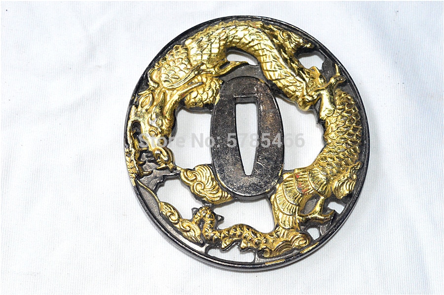 Japanese Alloy Guard Dragon Tsuba For Samurai Kata... – Grandado