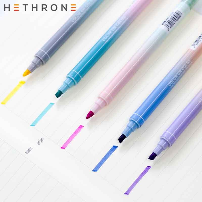 Hethrone 5 stücke Doppel farbe Marker stift Zeichn... – Vicedeal