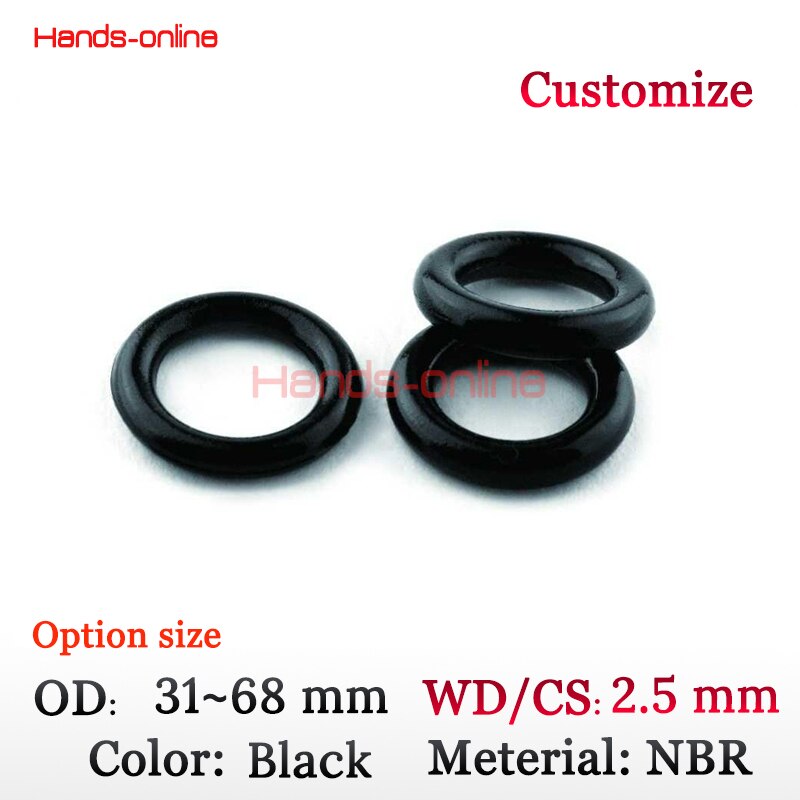 CS2.5mm OD 31 35 37 42 43 47 50 58 60 65 68 mm NBR... – Vicedeal