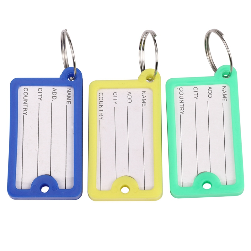 50 X Plastic Sleutel Tag Identificatie Tag – Vicedeal