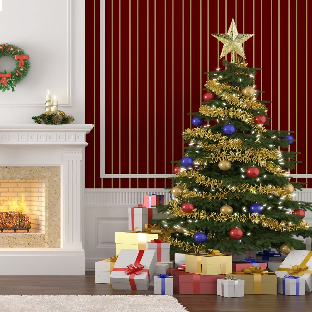 NICEXMAS inch Treasures Gold Glittered Mini Star C... – Grandado