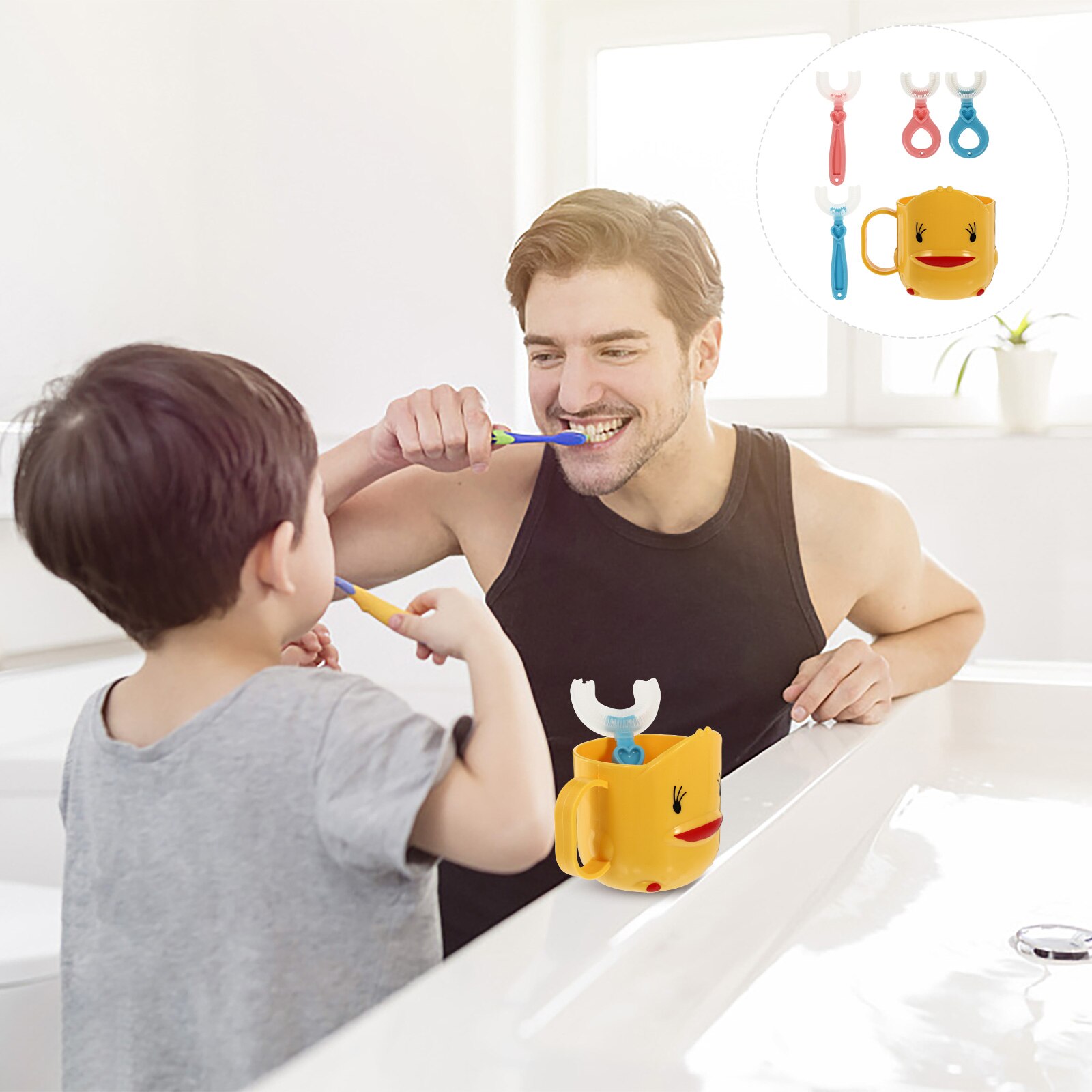 5Pcs U-shaped Toothbrushes Practical Tooth Brushes... – Grandado