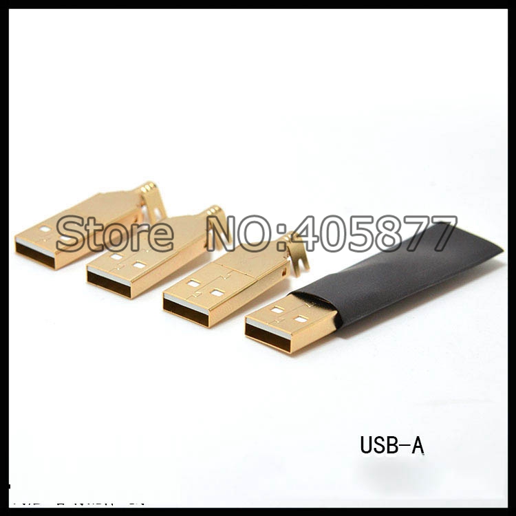 Een Set Koperen Vergulde USB Een + USB B Type A-B ... – LovingPrices