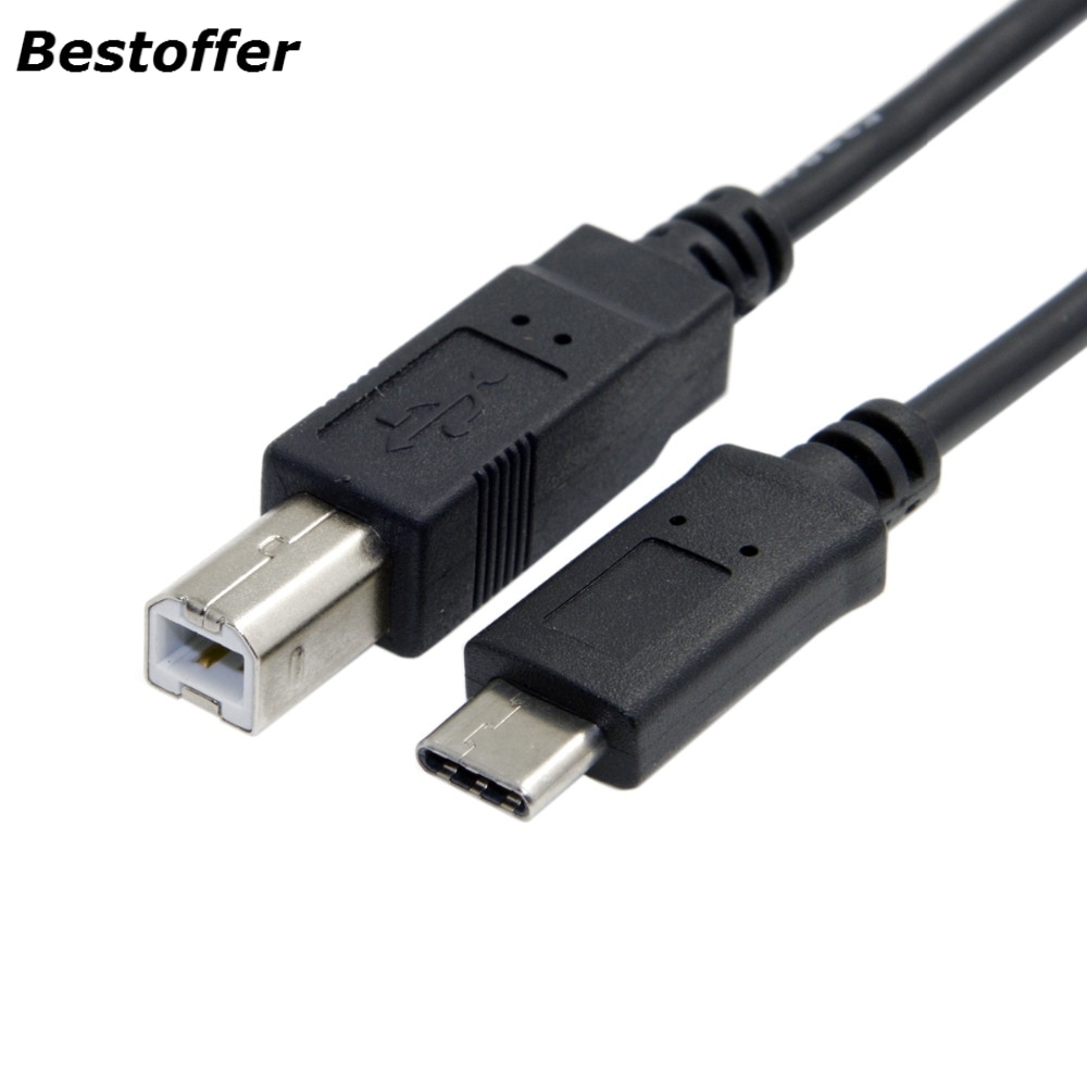 USB-C USB 3.1 Type C Male Connector to USB 2.0 B T... – Vicedeal