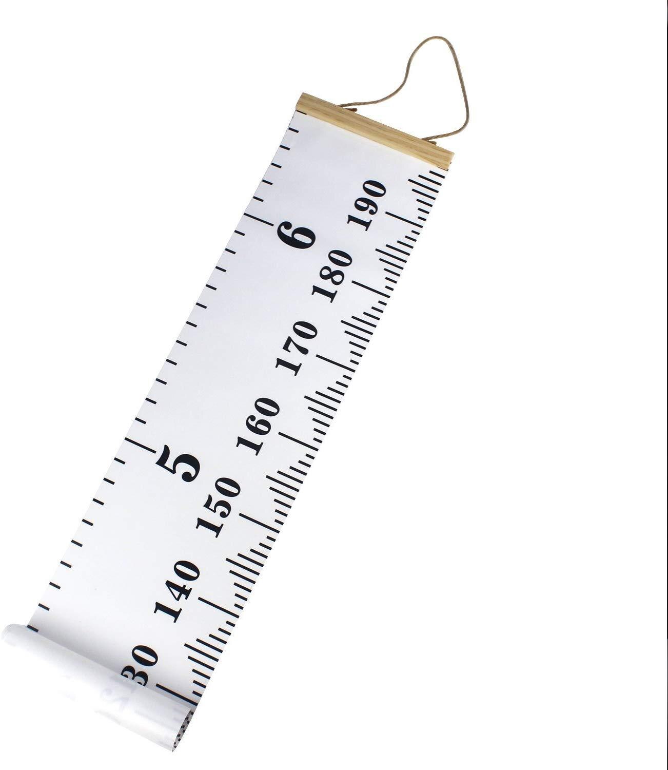 Baby Growth Chart Canvas Wall Hanging Measuring Ru... – Grandado