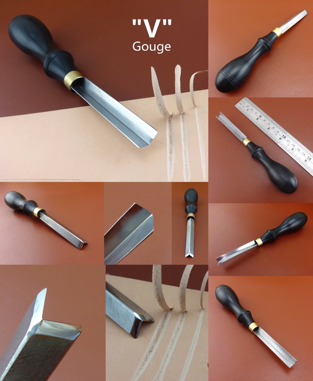 1pc Leather Craft V-Gouge Cut Fold Edge Beveler Sk... – Grandado