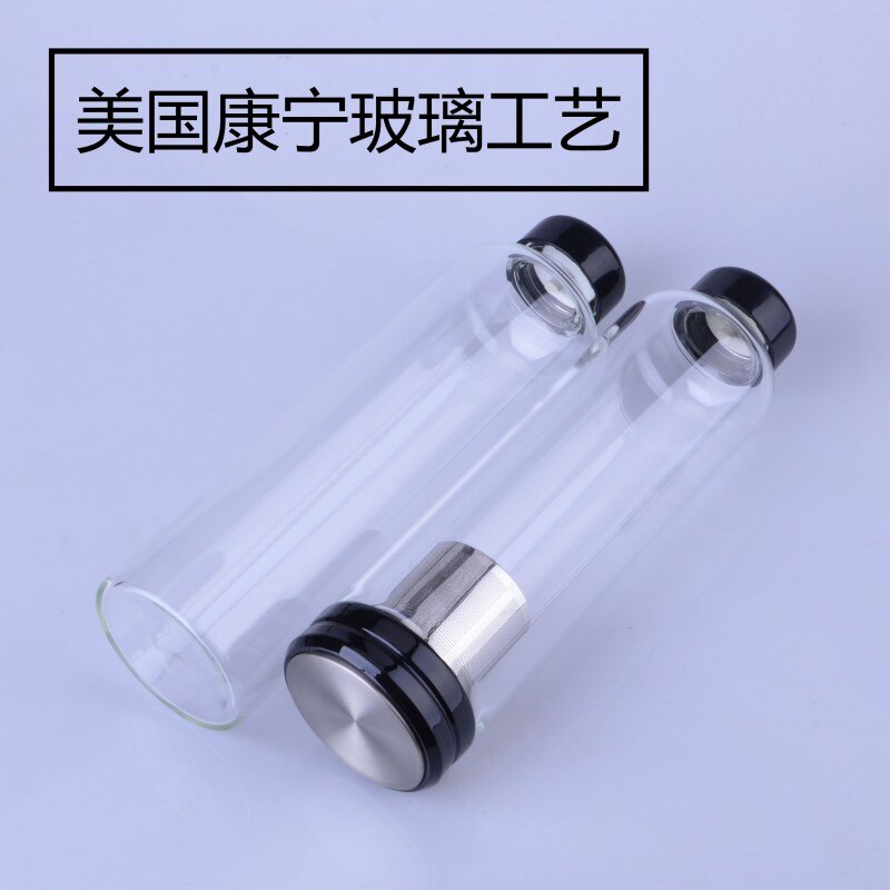 Portable Water Bottle Outdoor Transparent Glass Wa... – Grandado