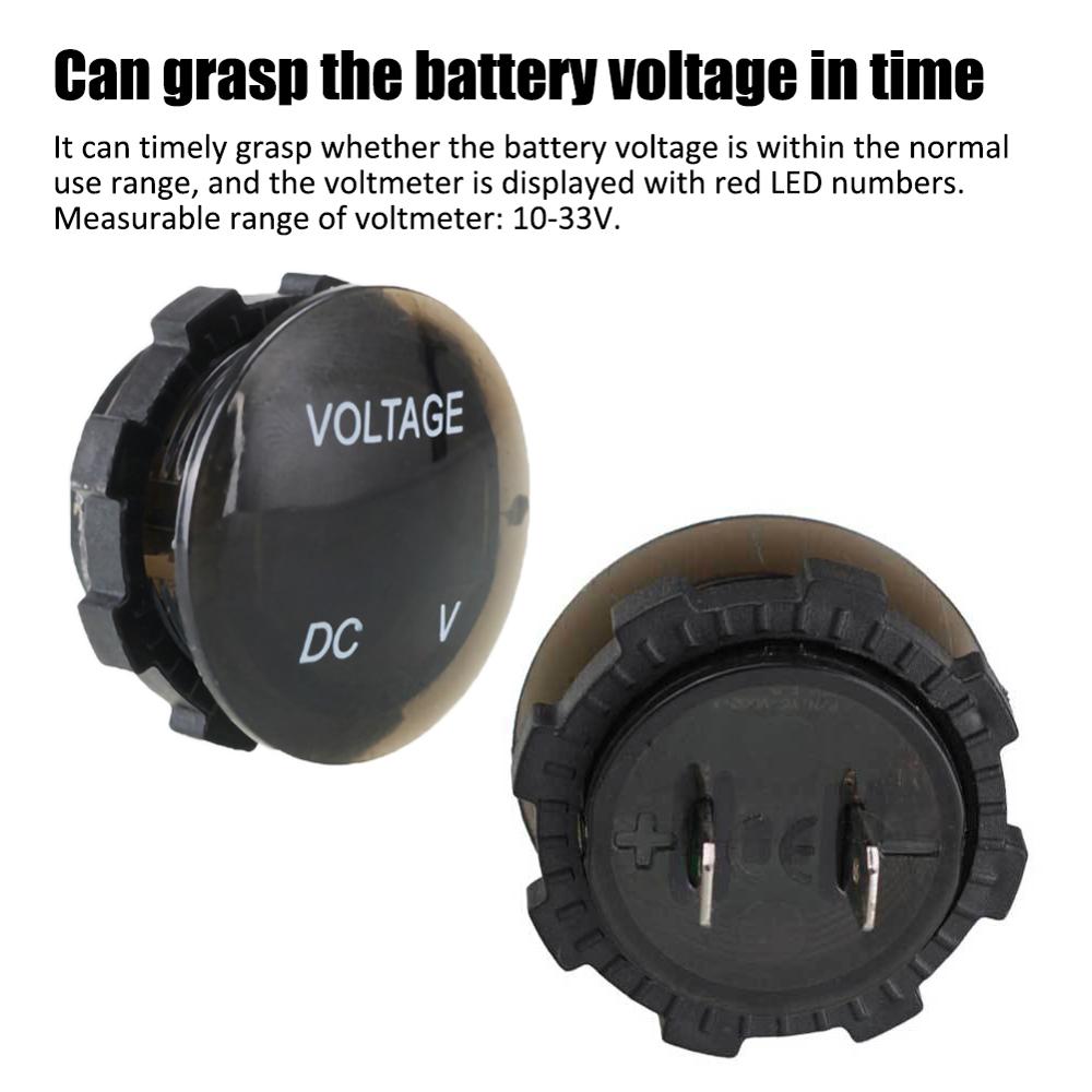 Car LED Digital Voltmeter 12V-24V Digital Panel Vo... – Grandado
