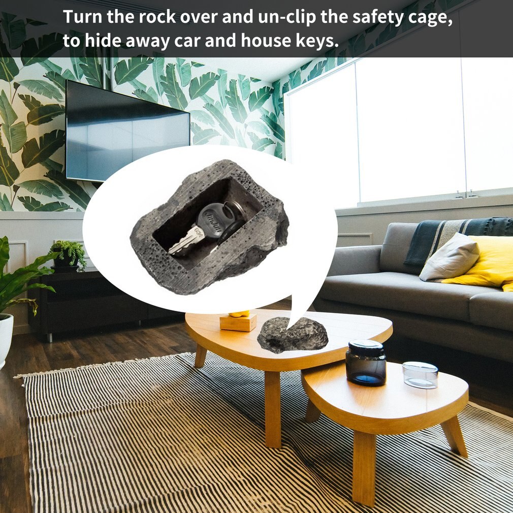 Outdoor Spare Key House Safe Hidden Leather Storag... – Grandado