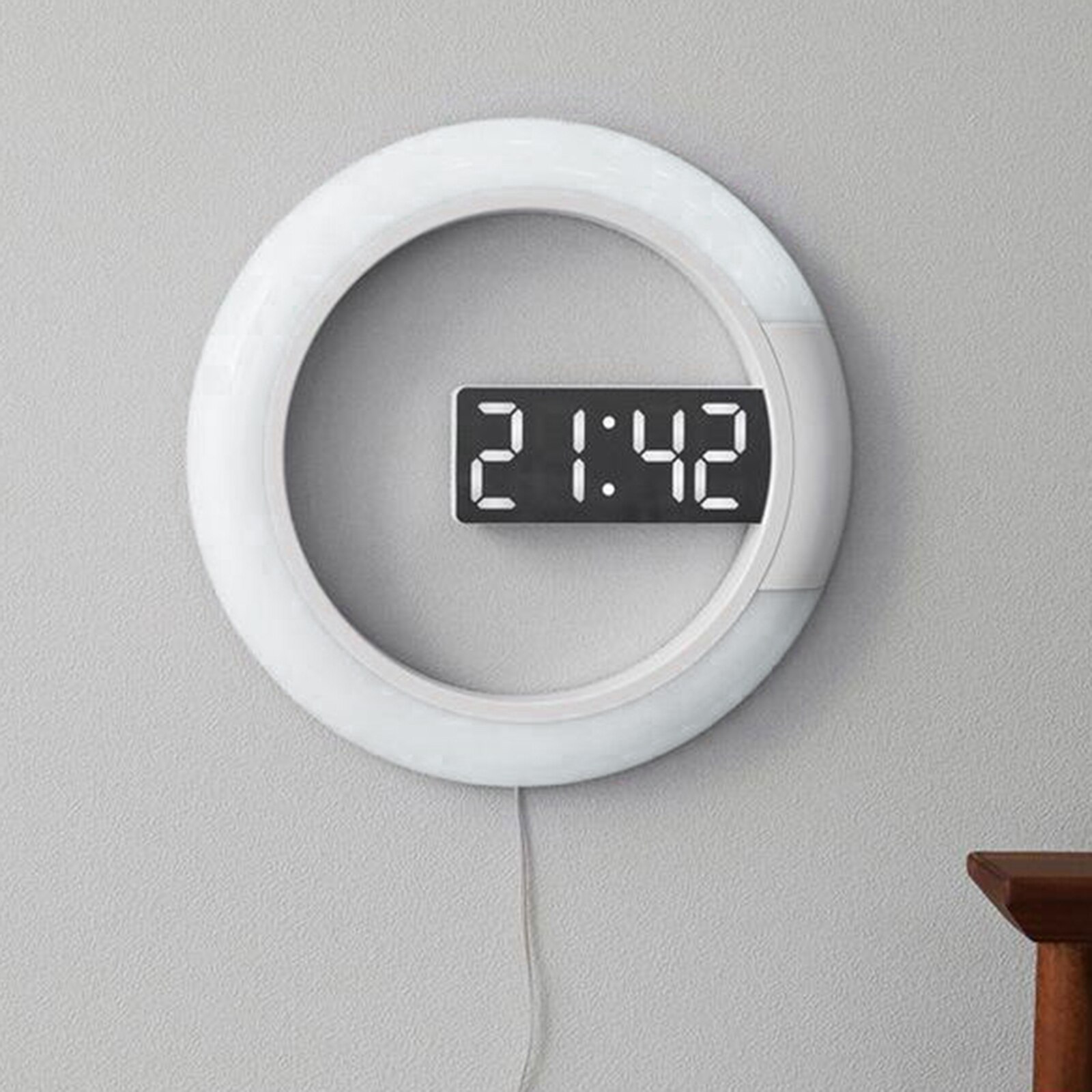 Reloj de pared LED 3D de 12 "con Control remoto, a... – Grandado