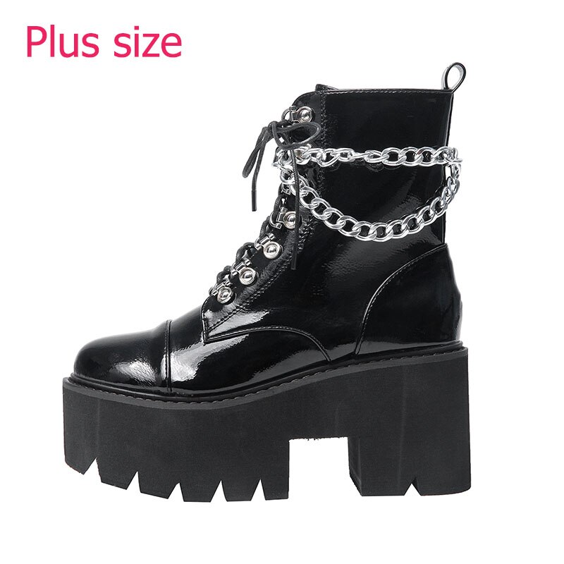 Demonia Vrouwen Laarzen Lace Up Platform Laarzen H... – Grandado Demonia Vrouwen Laarzen Lace Up Platform Laarzen H... – Grandado