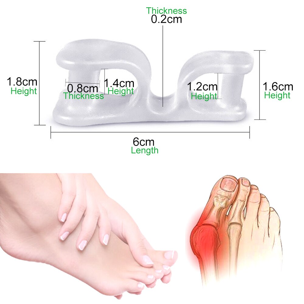 1Pair Toe Separators for Overlapping Toes, Toes Bu... – Grandado