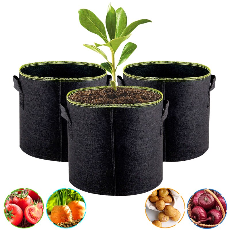 Non-Woven Vegetable Planting Grow Bag with Handle ... – Grandado